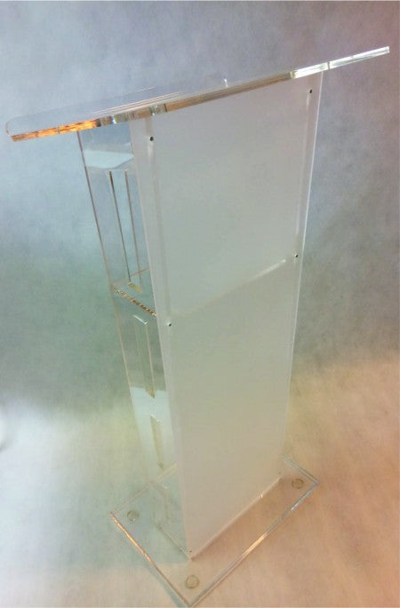 Rednerpult aus Acrylglas MP-LD – rednerpult-solid